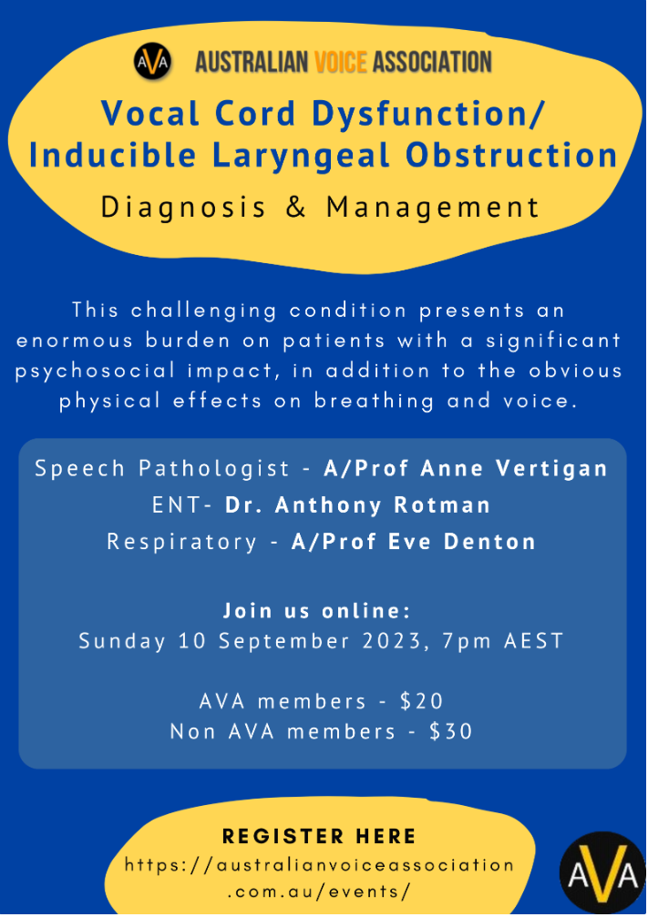 Vocal Cord Dysfunction/Inducible Laryngeal Obstruction Diagnosis and ...
